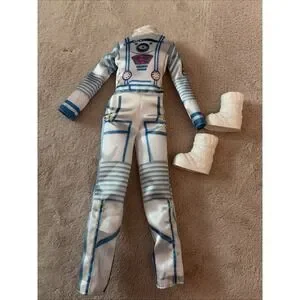 Mattel | Toys | Barbie Astronaut Suit Jumpsuit White Boots Shoes Modern ...